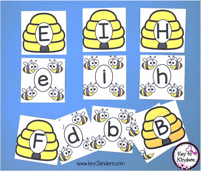 free letter matching game for early learners - Key 2 Kinders