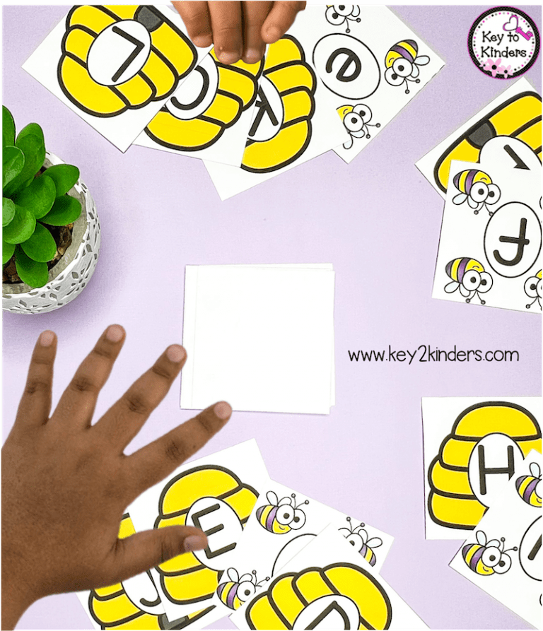 free letter matching game for early learners - Key 2 Kinders